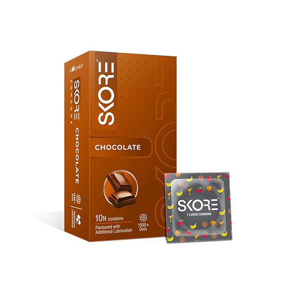 Skore Chocolate Condoms - Pack of 10 Pcs