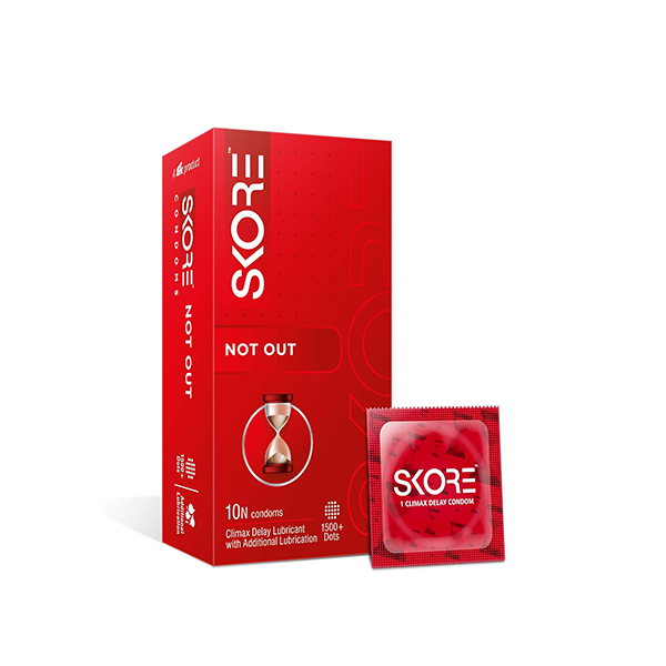 Skore Notout Climax Delay Condoms - Pack of 10 Pcs