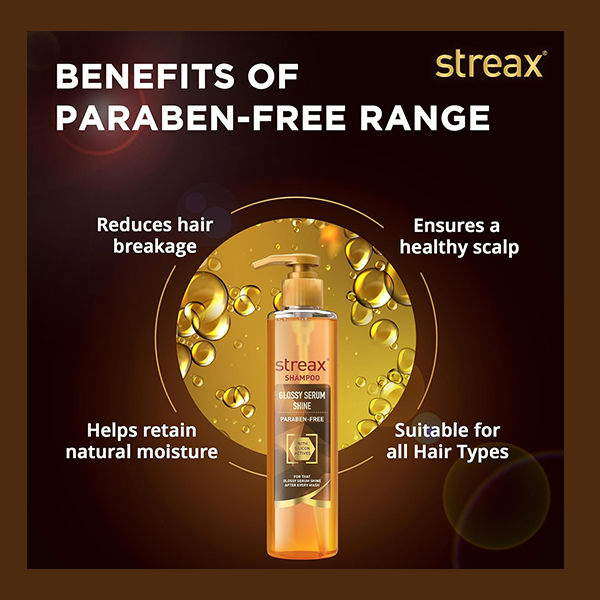 Streax Glossy Serum Shine Shampoo - 240 ml