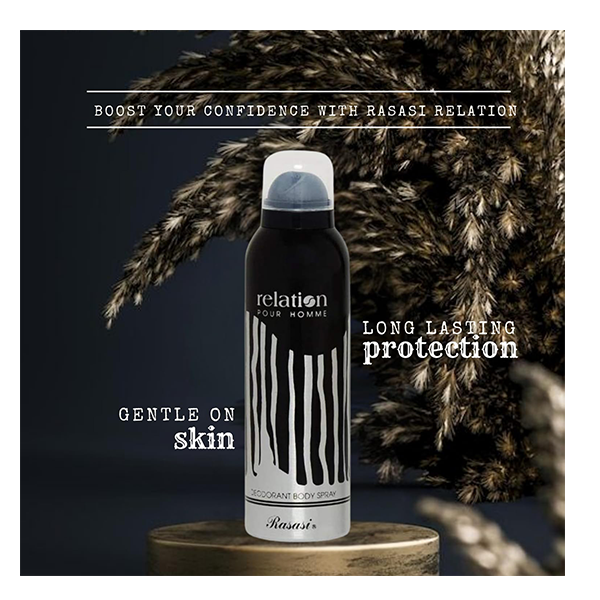Rasasi Relation Deodorant Body Spray For Men – 200ml
