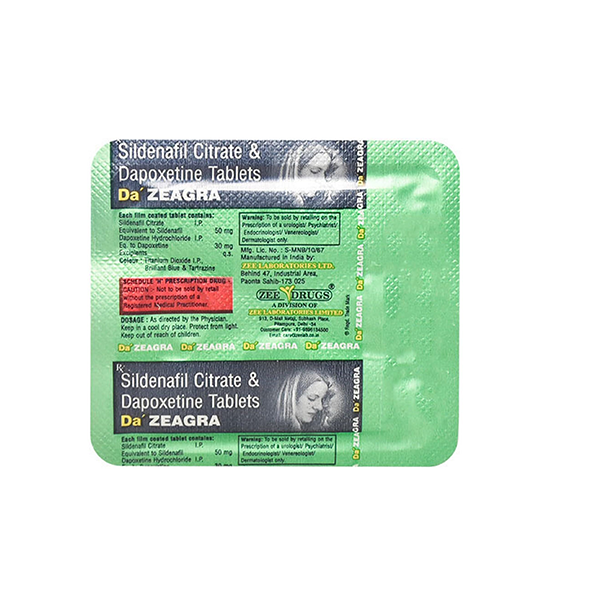 Da Zeagra Strip Of 4 Tablets